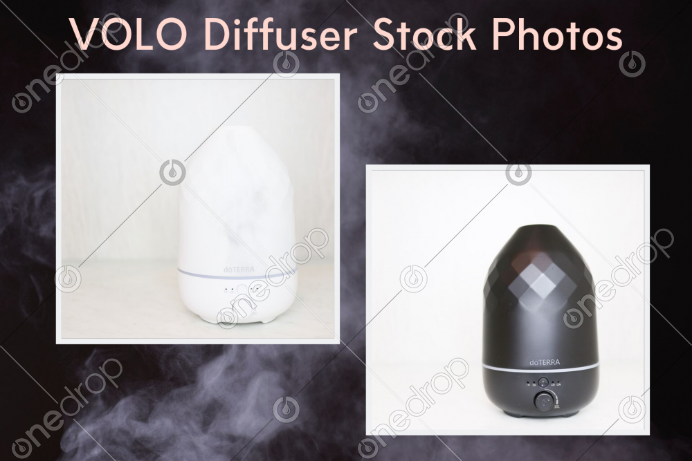 Two stock images of the VOLO Diffusers, Black and White by Keeli Martinez