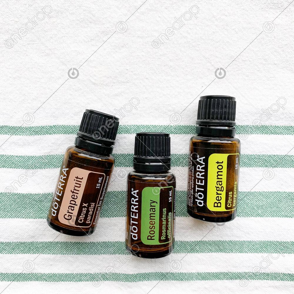 Farmer's Market Diffuser Blend on a Striped Background- Grap by Jayme Gibbs