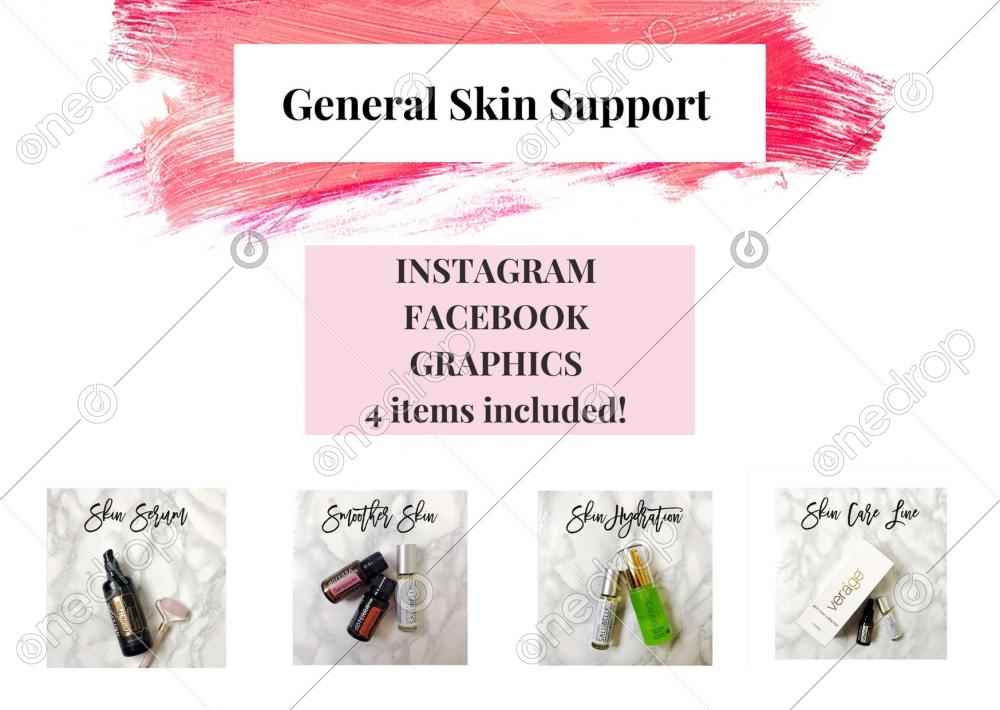 General Skin Support Social Media Images by Nat Leeman