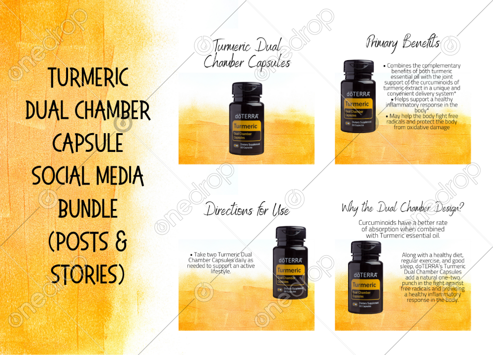 Turmeric Dual Chamber Capsules Social Media Bundle by Tayci Mecham