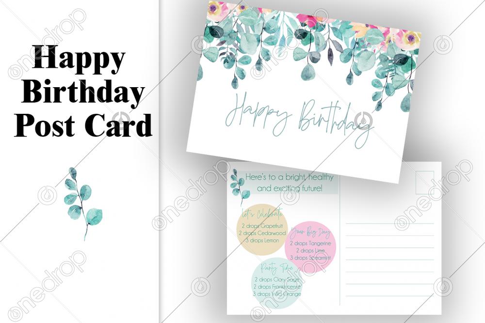 Happy Birthday Post Card by Jan Kohler