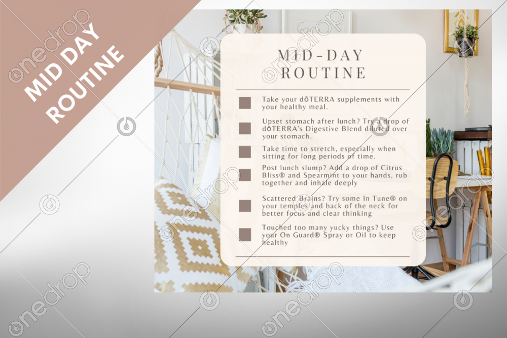 Mid-Day Routine Suggestion - Social Media Graphic by Jess Tunis