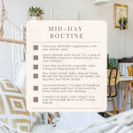 Mid-Day Routine Suggestion - Social Media Graphic by Jess Tunis