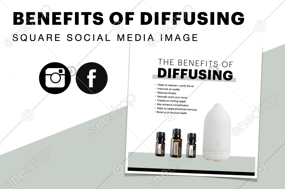 The Benefits of Diffusing (Square Social Post) by Angela Zimmerlé