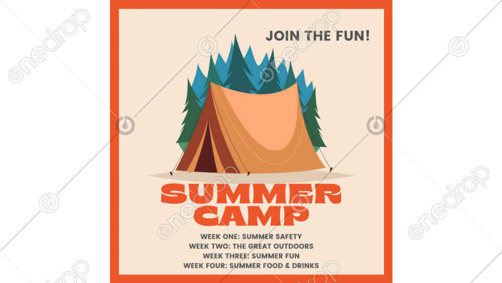 Summer Camp Announcement Infographic by WōW Designs