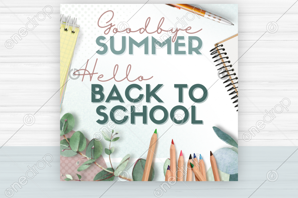 Goodbye Summer | Hello Back to School by Kris Flecken