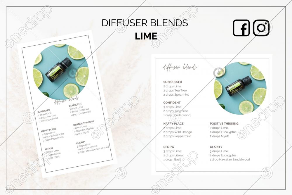 Lime diffuser blends by Priscilla Siswoko