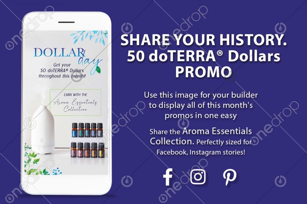 Share your history. 50 doTERRA® Dollars Day by ConceptB Boheme