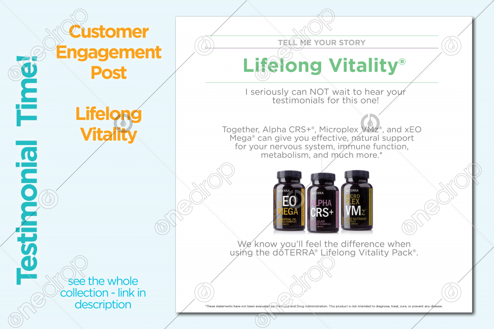 Lifelong Vitality - engagement post by Jan Kohler