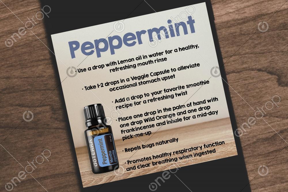 dōTERRA Peppermint - Infographic by Maggie Spangler