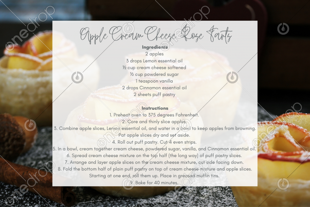 Apple Cream Cheese Rose Tarts by Debbie Hills