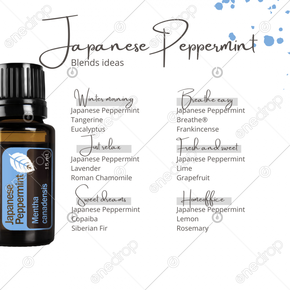 Japanese dōTERRA Peppermint blends ideas by Fernanda Cavaletti