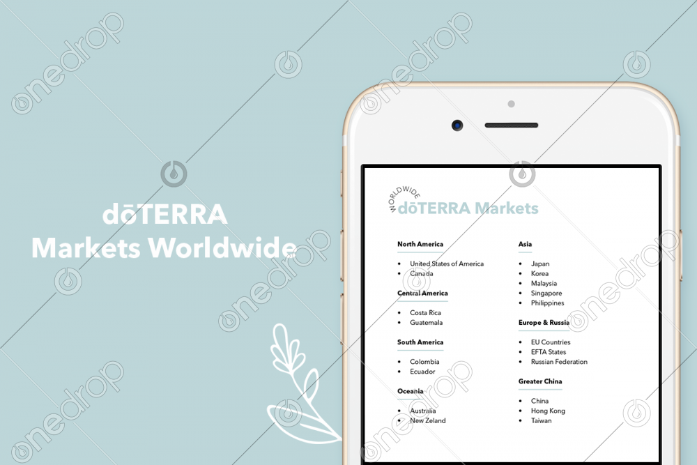 doTERRA Markets Worldwide by Jocelyne Geprägs