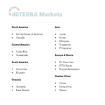 doTERRA Markets Worldwide by Jocelyne Geprägs
