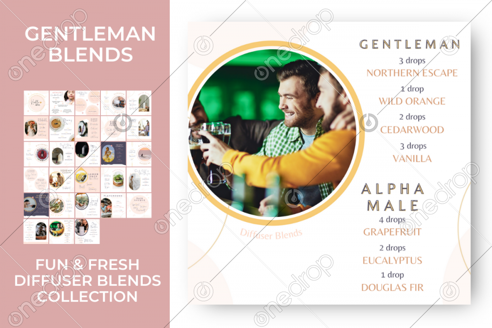 Gentleman & Alpha Male Diffuser Blends by Jess Shore