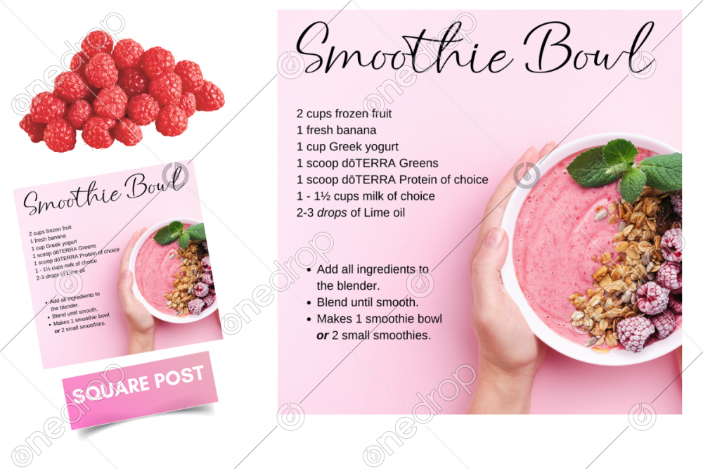 Smoothie Bowl | Square Post by Louise Mulholland