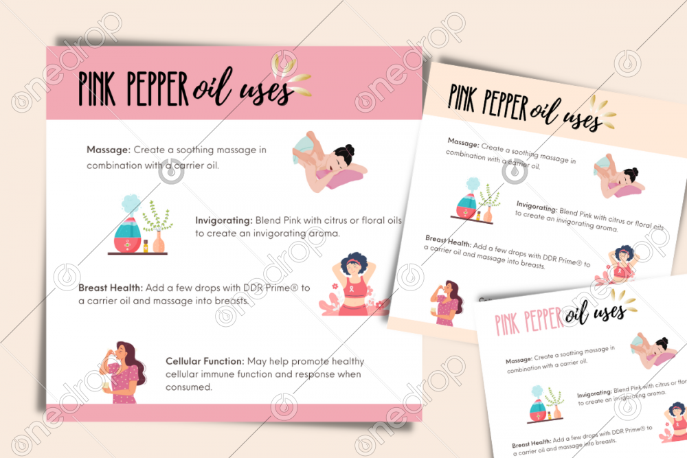 Illustrated Pink Pepper Oil Uses by Jess Tunis