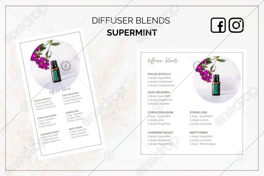 SuperMint diffuser blends by Priscilla Siswoko