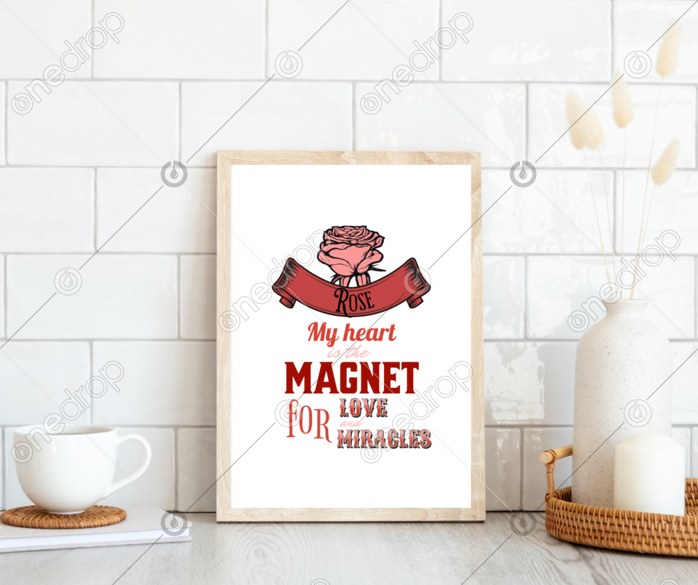 Rose Affirmation poster by Alina Simutiene