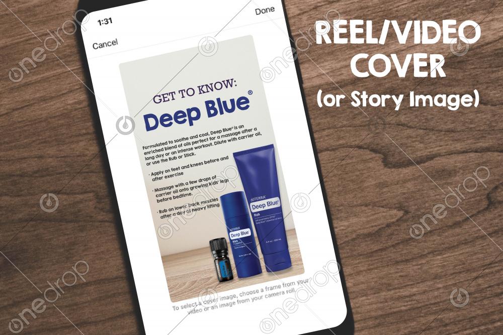 Deep Blue Collection - Story or Reel Cover by Maggie Spangler