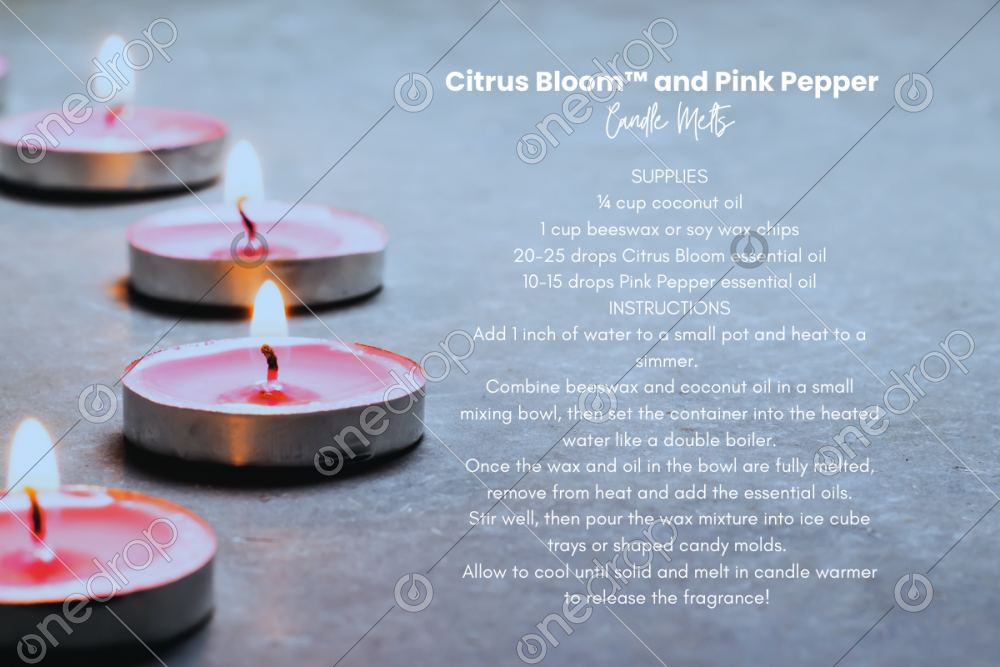 Citrus Bloom and Pink Pepper Candle Melts by Debora Tesauro