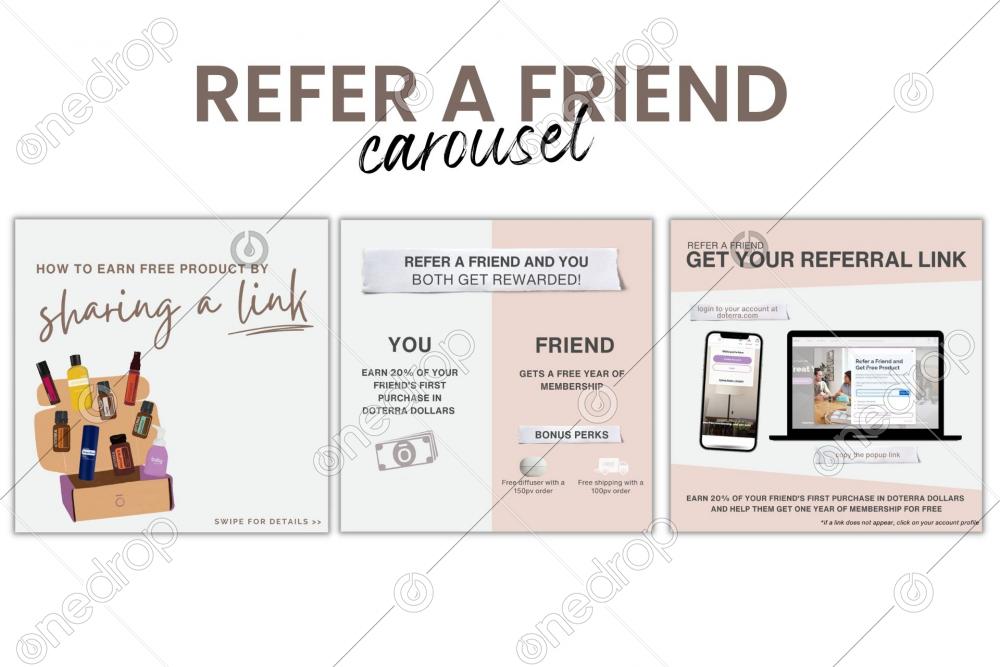 Refer a Friend Basics I Carousel I Illustrated by Pixel Perfect