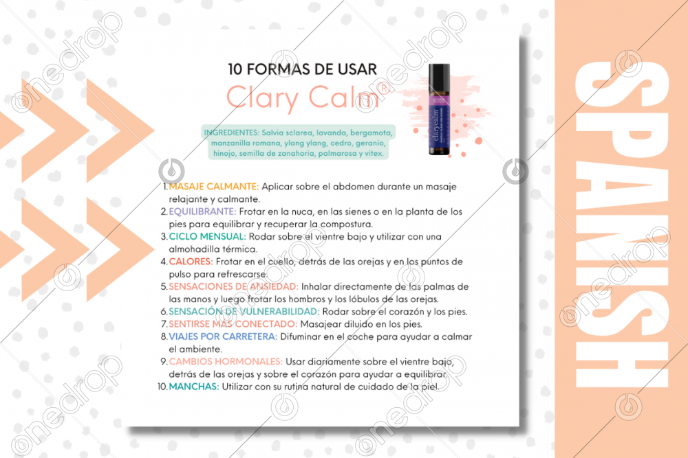 Spanish | 10 FORMAS DE USAR Clary Calm® by Jess Tunis