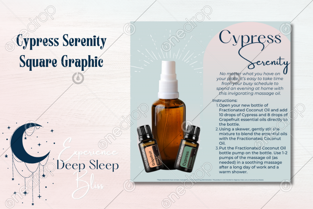 Cypress Serenity Square Graphic by Emily Klein