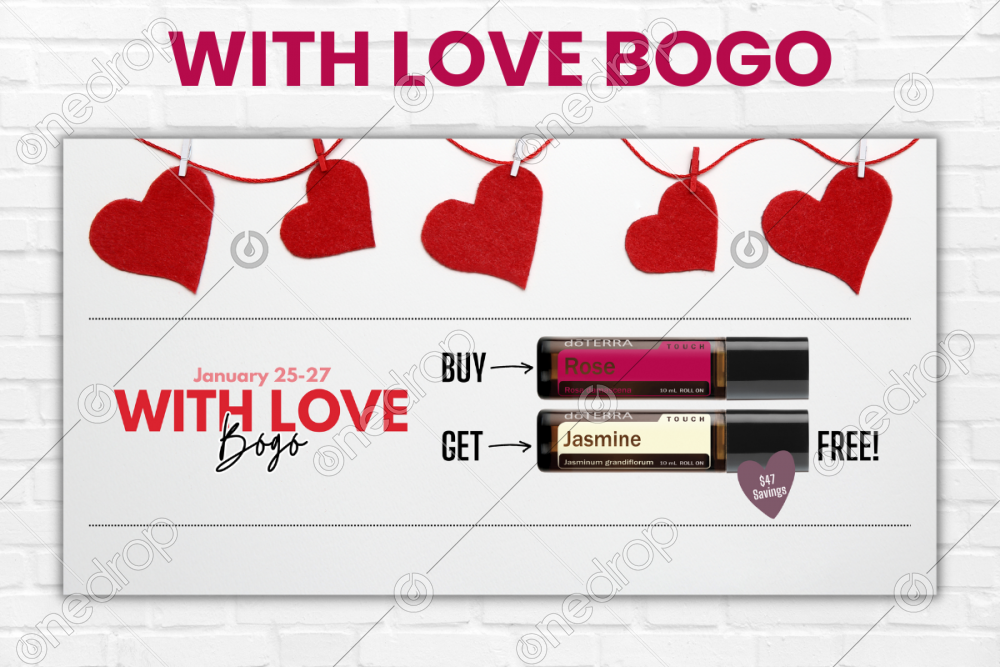 With Love BOGO (Buy Rose, Get Jasmine) Facebook Cover by Jessi Boschma