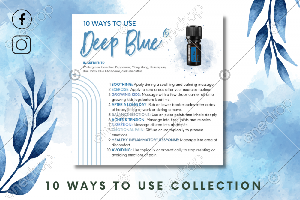 10 Ways to use Deep Blue© Oil Blend by Jess Tunis