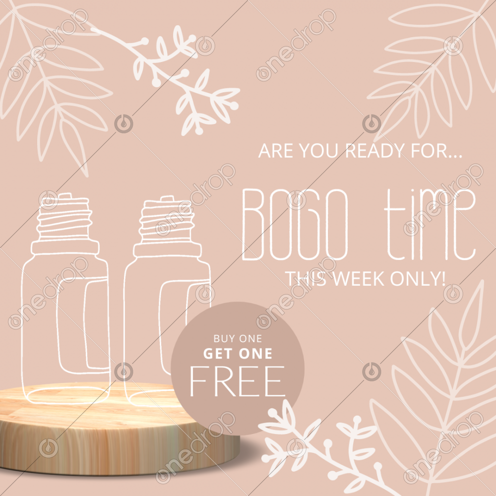 BOGO Week Floral Line Drawing by Mary Burke