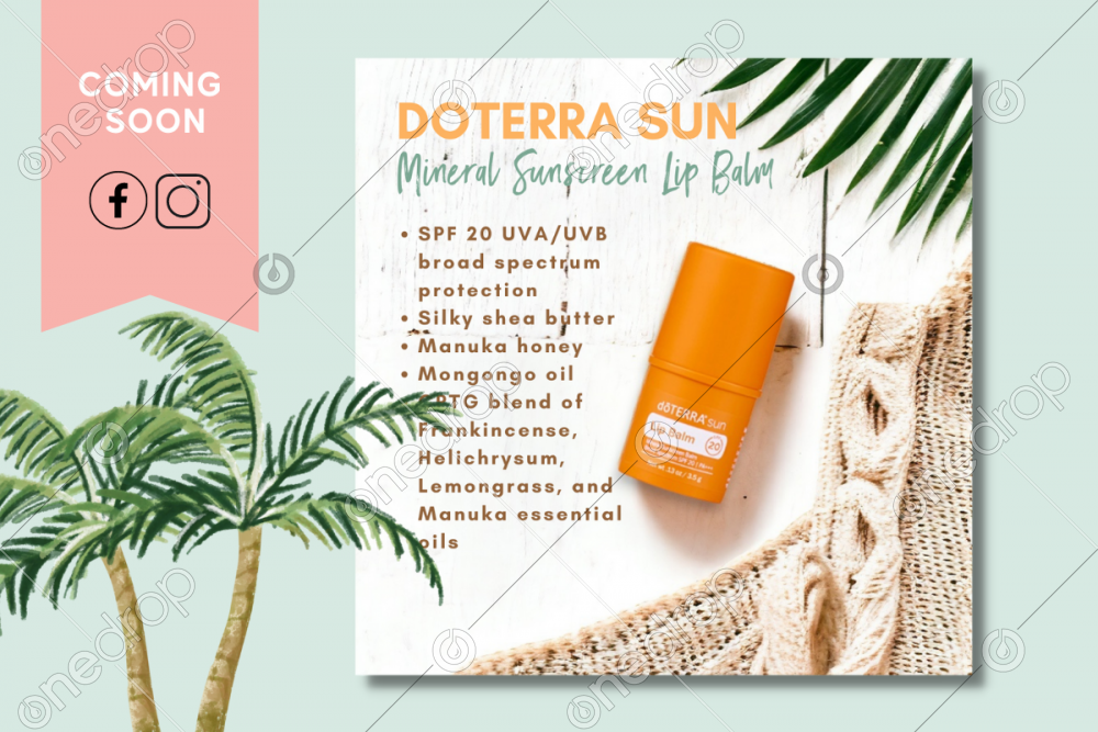 doTERRA Sun Mineral Lip Balm SPF 20 by Jess Tunis