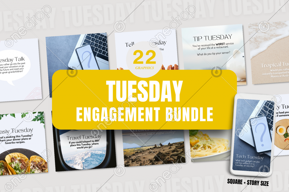 TUESDAY Engagement Bundle by Pixel Perfect