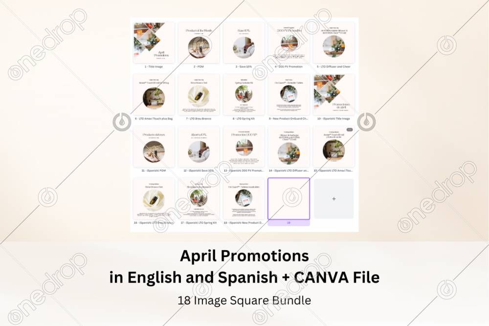 April Promos | English, Spanish and Canva by Jocelyne Geprägs