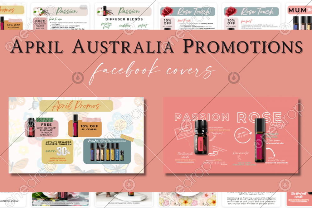 Australia - April 2024 FB Cover Promo Graphics by Bree Wilder