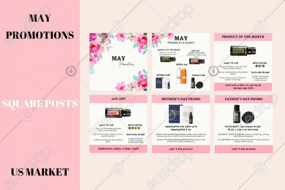 May Promotions | US by Latifa Majedi